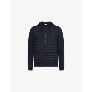 ARNE Hybrid Hooded Quilted Woven Jacket
