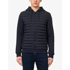 ARNE Hybrid Hooded Quilted Woven Jacket