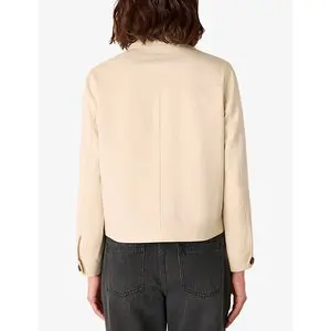 Whistles Four-pocket Cotton-blend Jacket - Cream