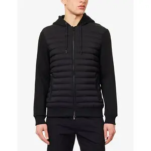 ARNE Hybrid Hooded Quilted Woven Jacket