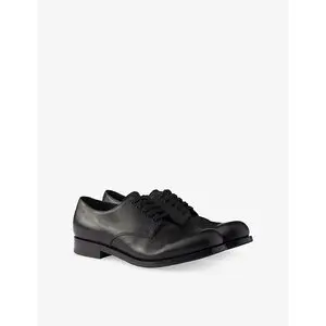Prada Laced Leather Derby Shoes