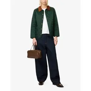 SPORTY & RICH Crest Quilted Nylon Jacket