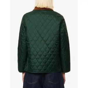 SPORTY & RICH Crest Quilted Nylon Jacket