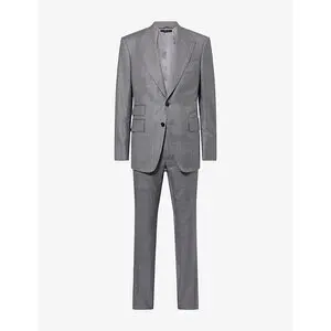 TOM FORD Shelton Check Single-breasted Wool Suit