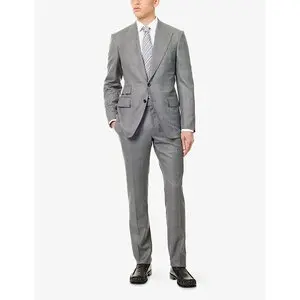 TOM FORD Shelton Check Single-breasted Wool Suit