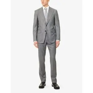 TOM FORD Shelton Check Single-breasted Wool Suit