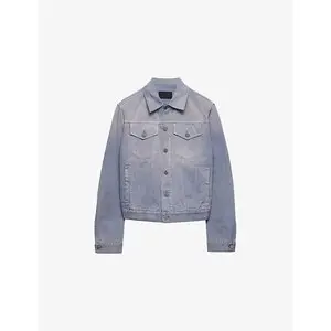 Prada Logo-patch Cotton-gabardine Blouson Jacket