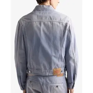 Prada Logo-patch Cotton-gabardine Blouson Jacket