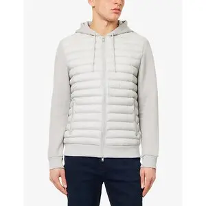 ARNE Hybrid Hooded Quilted Woven Jacket