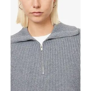 4TH & RECKLESS Knitted Half-zip Jumper