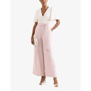 PHASE EIGHT Kallie V-neck Woven Jumpsuit