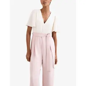 PHASE EIGHT Kallie V-neck Woven Jumpsuit