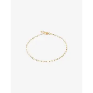 Monica Vinader Paperclip Chain Bracelet - Yellow Gold