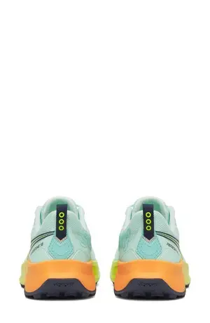 Saucony Peregrine 16 Trail Shoe - Aqua/citron
