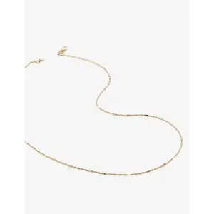 Monica Vinader Shimmer Chain Necklace - Yellow Gold