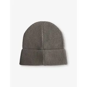 Moncler Cotton-knit Beanie With Brand Patch