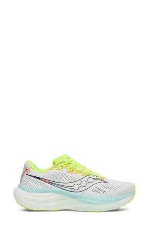 Saucony Ride 19 Running Shoe - White/splash