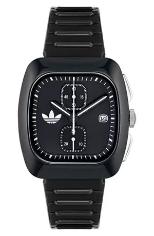Adidas Chronograph Bio-resin Strap Watch - Black