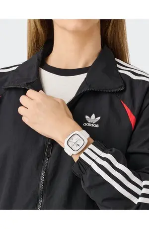 Adidas Chronograph Bio-resin Strap Watch - White