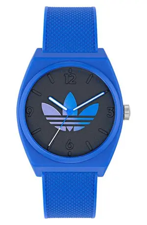 Adidas Project Two Resin Strap Watch - Blue
