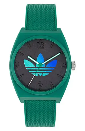 Adidas Project Two Resin Strap Watch - Green