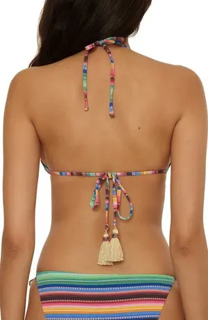 BECCA By Rebecca Virtue Vallarta Reversible Rib Triangle Bikini Top