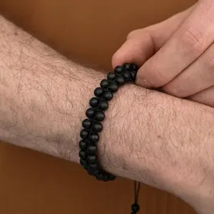 STARFISH PROJECT Helix Matte Agate Beaded Bracelet