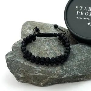 STARFISH PROJECT Helix Matte Agate Beaded Bracelet