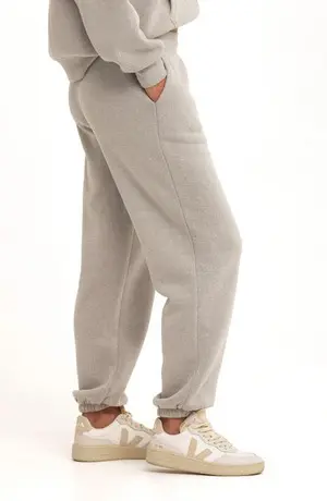 THREADS 4 THOUGHT Jayla Fleece Sweatpants - Light Heather Grey