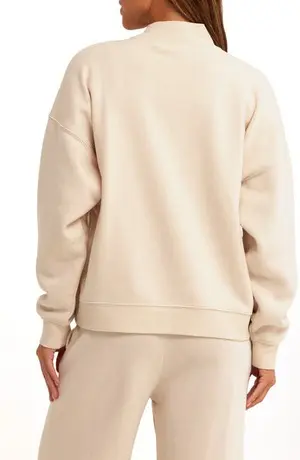 THREADS 4 THOUGHT Karlie Heathered Fleece Sweatshirt - Tapioca