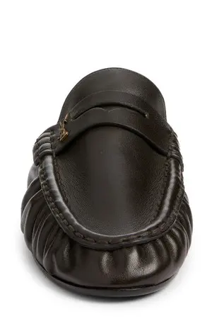 Saint Laurent Loafer Mule - Eagle Brown