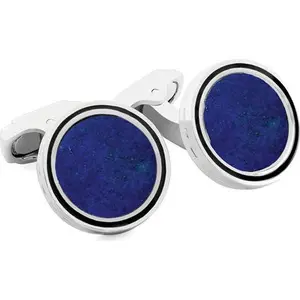 THOMPSON OF LONDON White Bronze Cuff Links - Silver