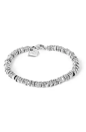 THOMPSON OF LONDON Hexagonal Link Disc Bracelet - Silver