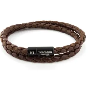 Tateossian Chelsea Double Wrap Bracelet - Brown