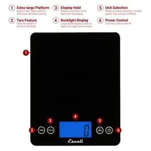 ESCALI Arti Xl Glass Digital Scale