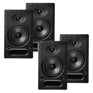 POLK AUDIO 65-rt Vanishing In Wall Speakers 4 Pack - White