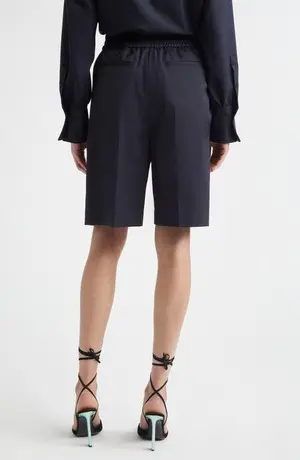 Victoria Beckham Tailored Wool Blend Bermuda Shorts