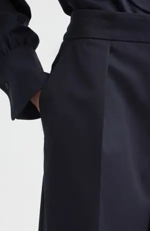 Victoria Beckham Tailored Wool Blend Bermuda Shorts