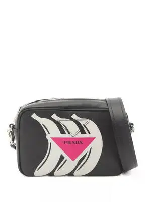 Prada 2010s Banana Logo Shoulder Bag