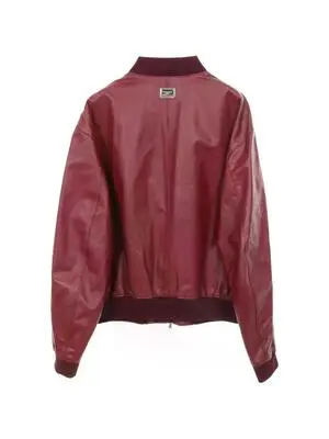 Dolce & Gabbana Leather Jacket - Red