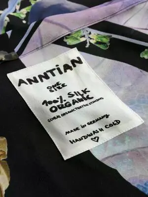 ANNTIAN Printed Asymmetric Blouse