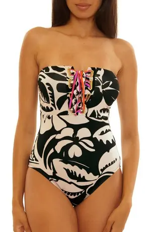Trina Turk Bandeau One-piece Swimsuit - Florence (flo)