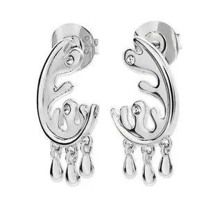 LUCY QUARTERMAINE Wave Stud Earrings - Sterling Silver