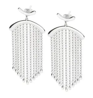 LUCY QUARTERMAINE Falling Dangle Earrings - Sterling Silver
