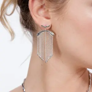 LUCY QUARTERMAINE Falling Dangle Earrings - Sterling Silver