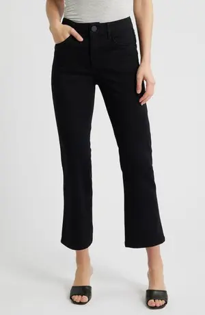 Wit & Wisdom Bennett High-waist Bootcut Ankle Jeans - Black