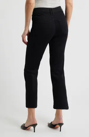 Wit & Wisdom Bennett High-waist Bootcut Ankle Jeans - Black