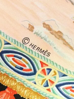 Hermès 2010s Cavaliers Peuls Printed Scarf
