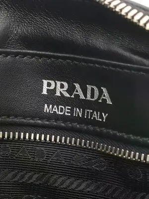 Prada 2010s Banana Logo Shoulder Bag