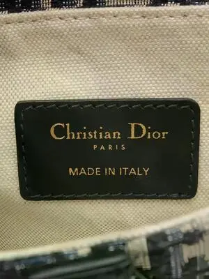 Dior 2010s Mini Saddle Oblique-jacquard Tote Bag - Blue